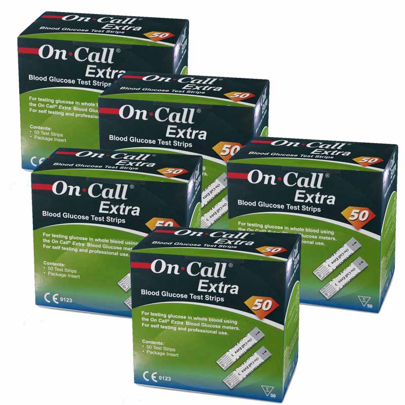 Тест-полоски On-Call Extra (Он Колл Экстра) - 5 уп. (250 шт.) купить в ...