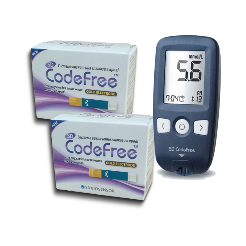 Глюкометр SD CodeFree (СД Код Фри) набор + 100 тест-полосок: купить в ...