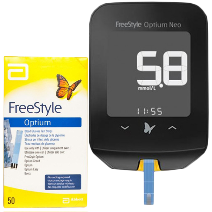Глюкометр FreeStyle Optium Neo + Тест-полоски FreeStyle Optium №50 ...